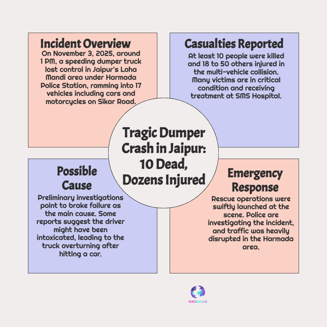 Jaipur Horror Turns Heroic: 12 Dead As Speeding Dumper Triggers Chaos ...